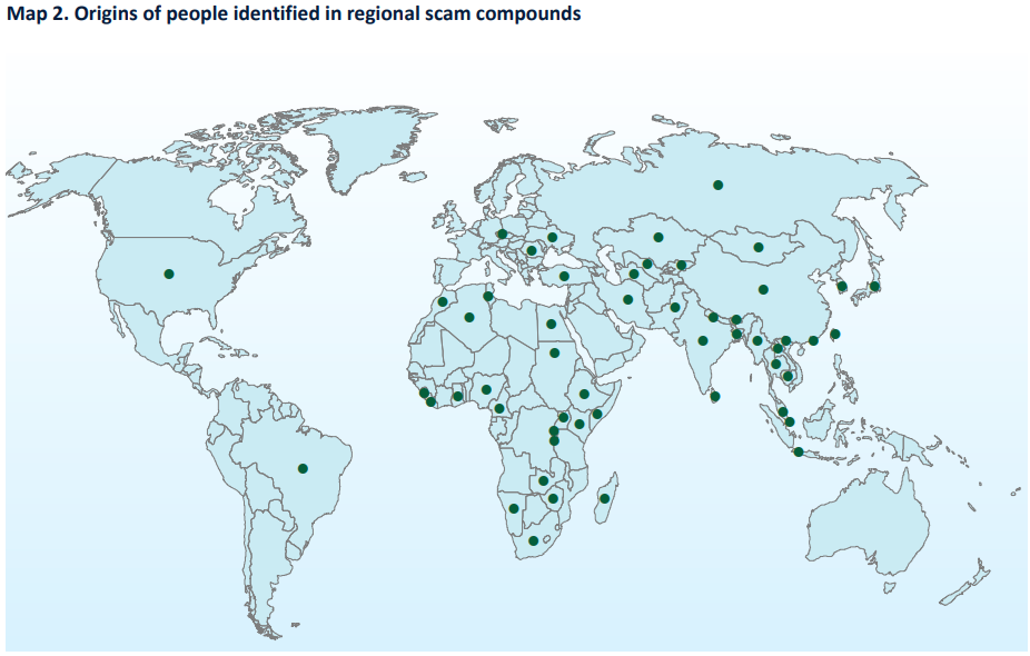 Asian gangs are spreading cyber scam compounds globally, UN